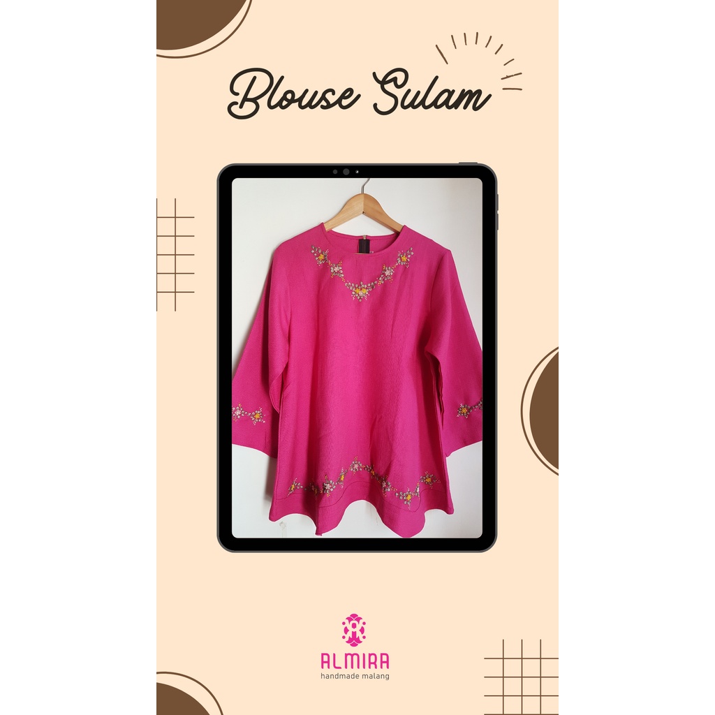 Jual Blouse Sulam Almira | Shopee Indonesia
