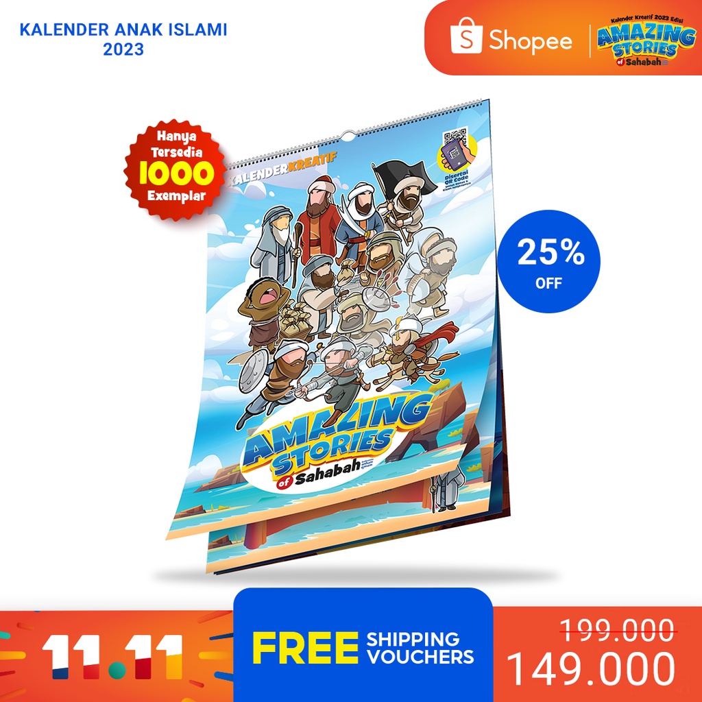 Jual Kalender 2023 Amazing Stories [Bonus lembaran mewarnai] | Shopee ...
