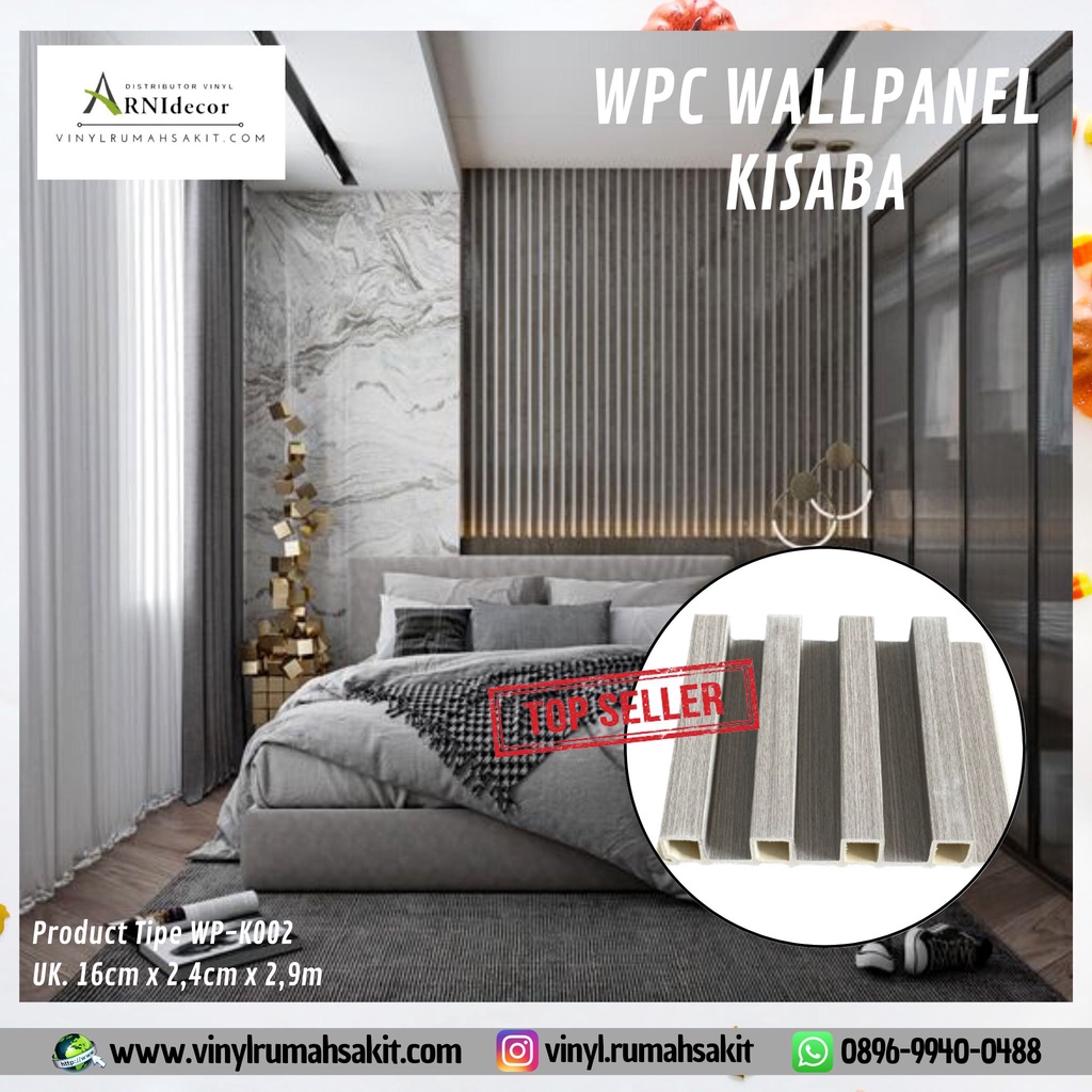 Jual WPC Wall Panel Dinding Tebal 2,4cm - Best Quality Best Seller WP ...