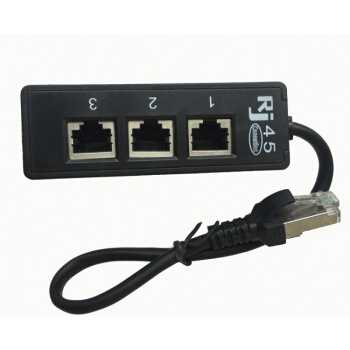 Jual RJ45 LAN Ethernet Network Connector Hub 3 Port | Shopee Indonesia