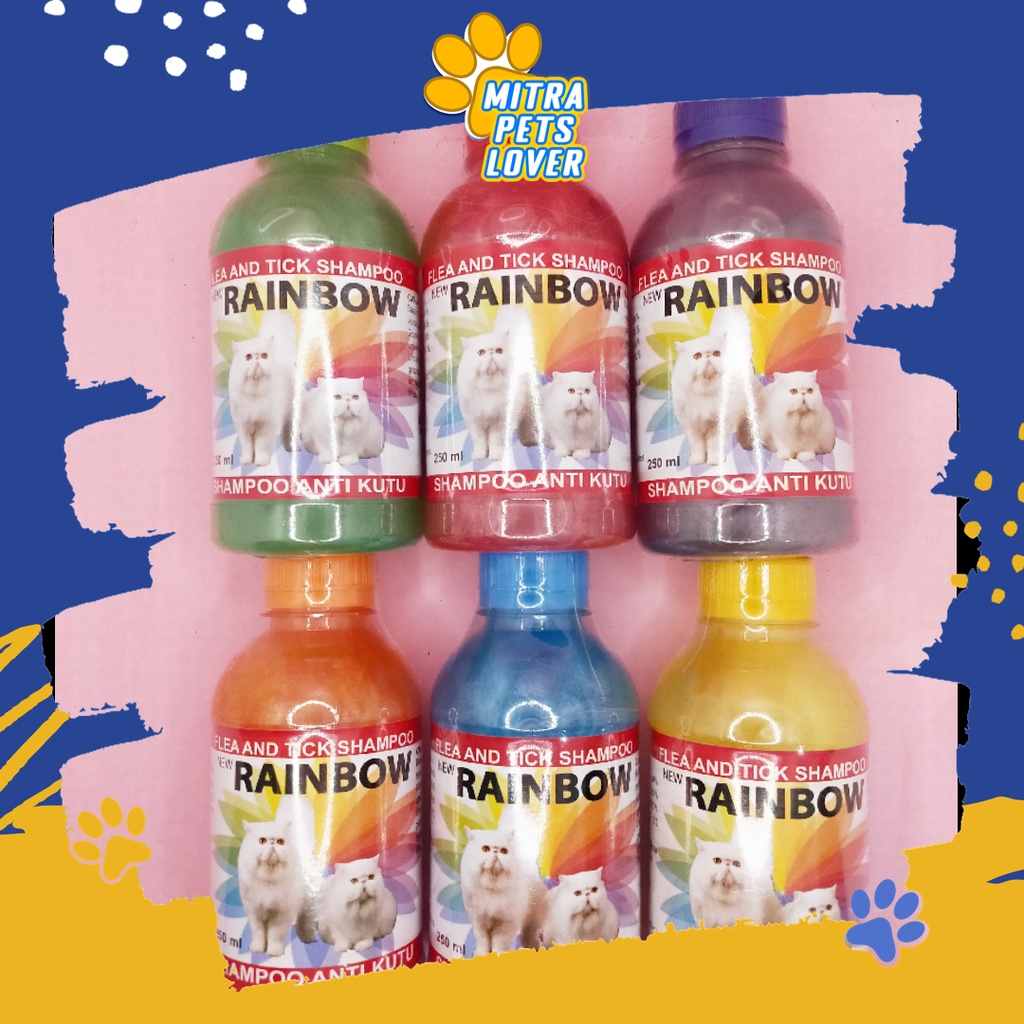 Jual SHAMPO ANTI KUTU KUCING - RAINBOW CAT SHAMPOO ORGANIK 250 ML ...