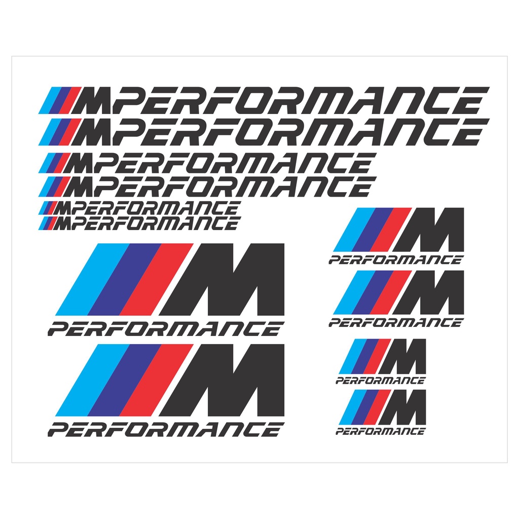 Jual sticker cutting BMW power m performance set motor | Shopee Indonesia