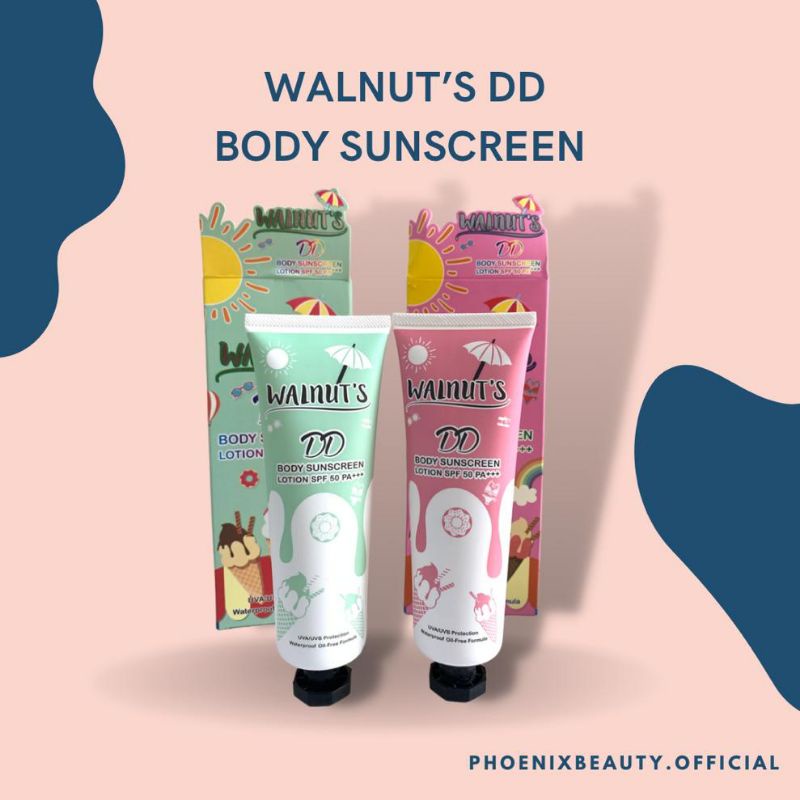 Jual Walnut's DD Body Suncreen Original Thailand 100% | Shopee Indonesia