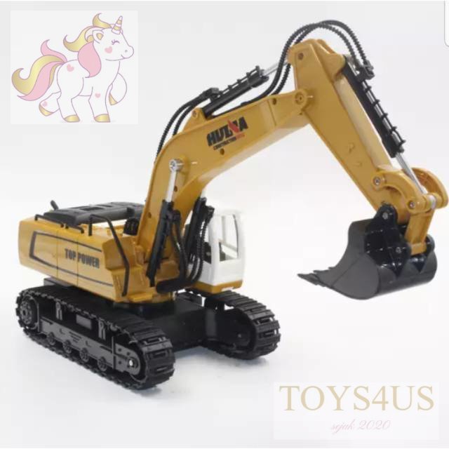 Jual Toys4Us - Rc Excavator Huina Toys 1331 9 Channel 2.4ghz 1/18 Metal ...