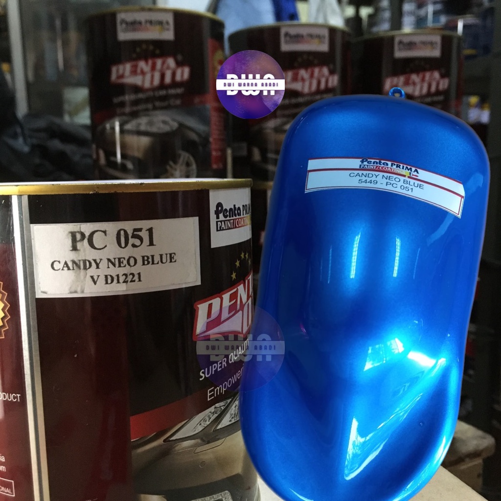 Jual Cat Candytone Candy Neo Blue PC 051 PU Penta Oto Candy Tone Neo ...