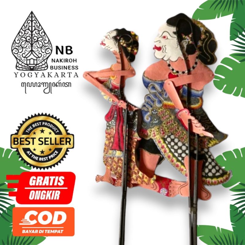 Jual Wayang Kulit Asli Limbuk Cangik Motif Batik Alusan Ukuran Standar ...