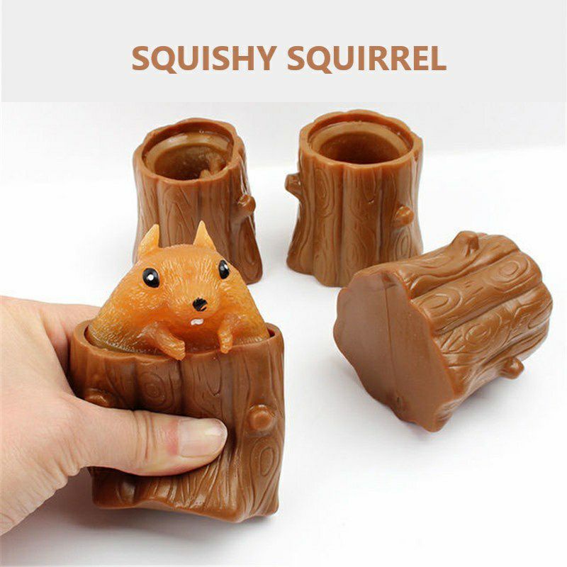 Jual Mainan Squishy Pop It Pohon Tupai Karet Silikon/Mainan Anti Stres ...
