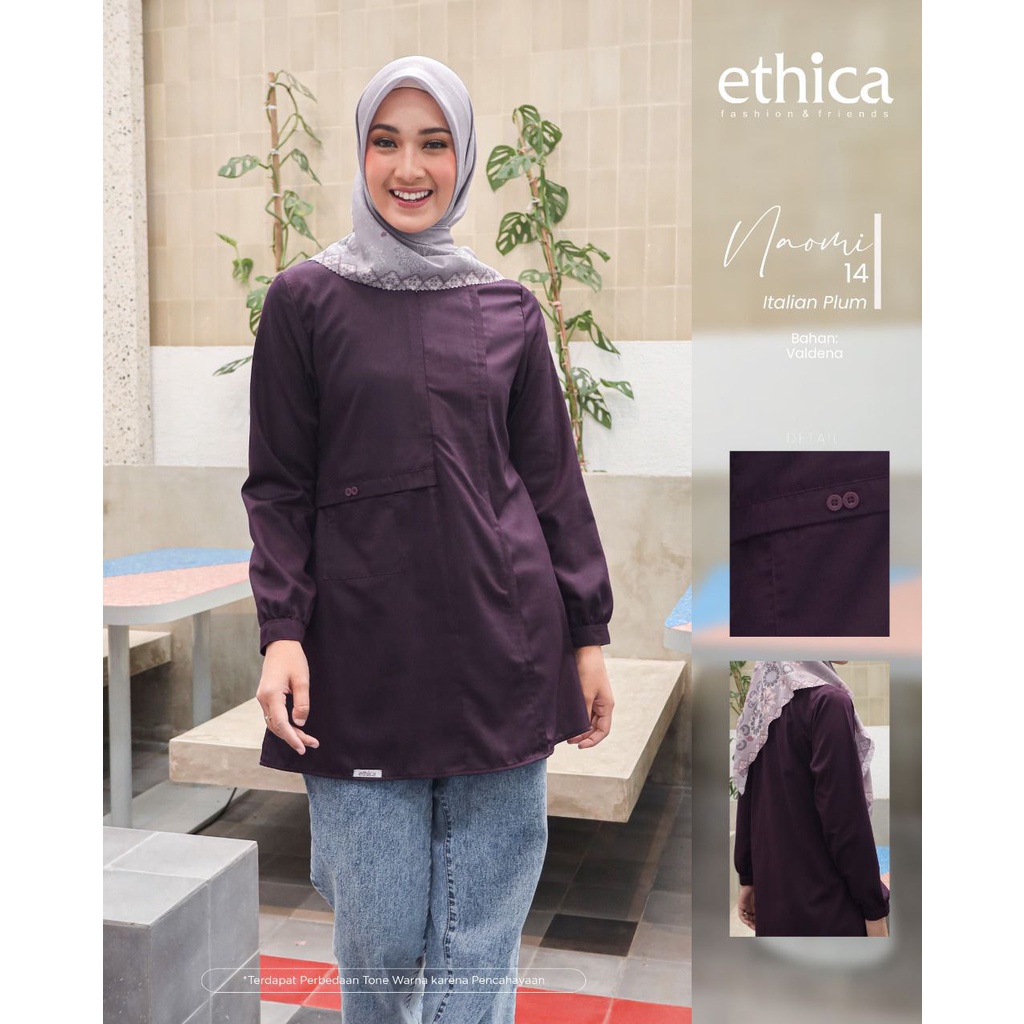 Jual ETHICA 100% ORI - Tunik Eticha | NAOMI 14 ITALIAN PLUM | NAOMI 14 ...
