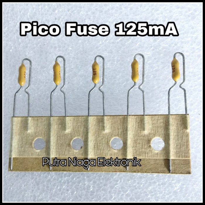 Jual Pico Fuse 125mA / Sikring Axial / Sekering Littlefuse fast acting ...