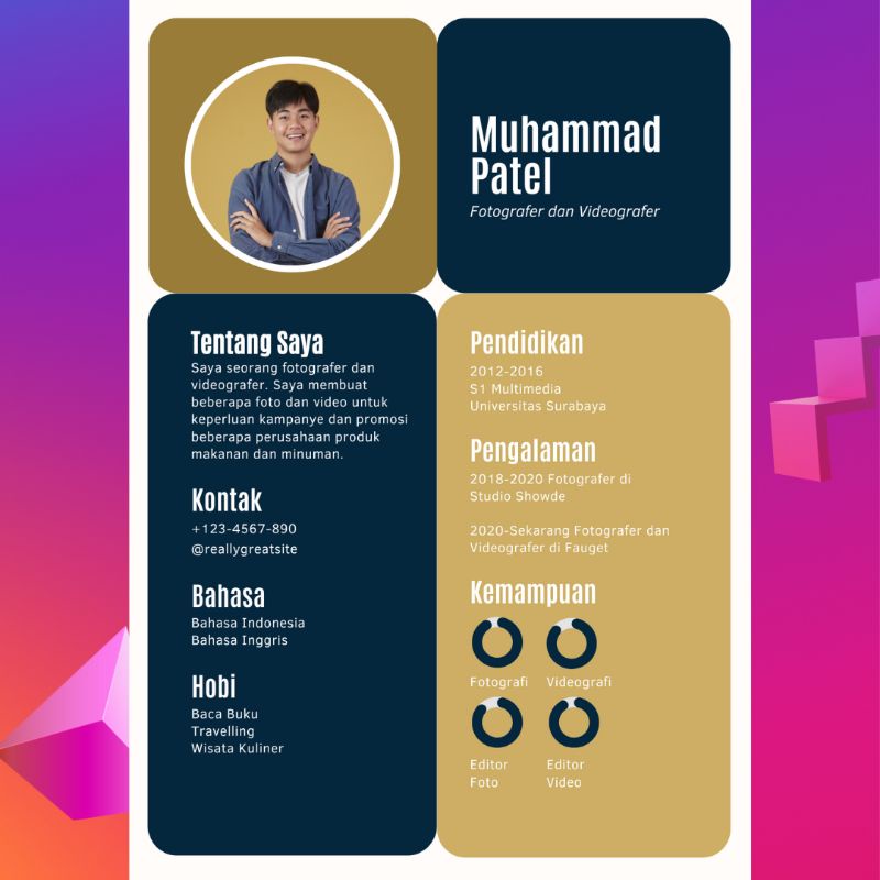 Jual Jasa Pembuatan CV / Curriculum Vitae | Desain CV | Lamaran Kerja - DESAIN TERPOPULER 2022 ...