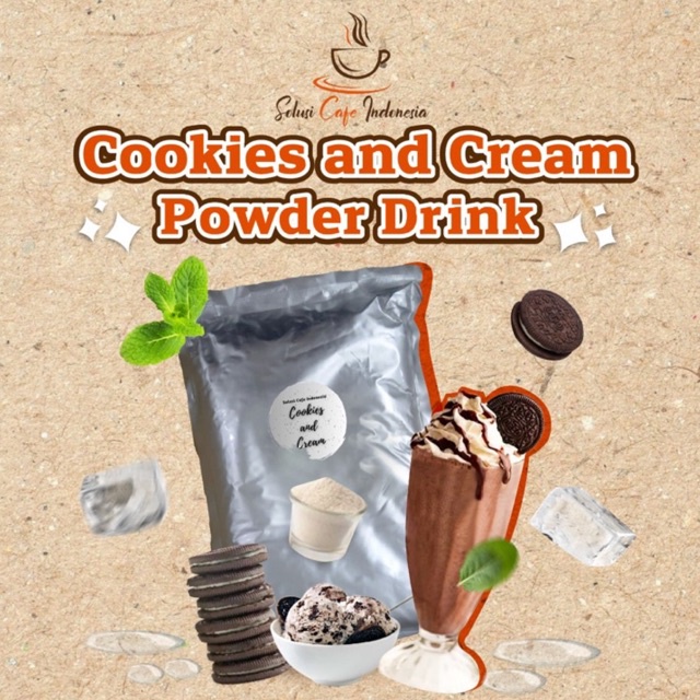 Jual Bubuk Minuman Cookies and Cream 1 Kg Solusi Cafe Indonesia Pusat ...