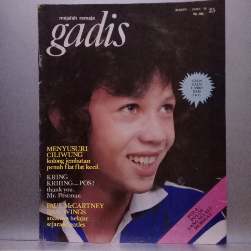 Jual Majalah GADIS No 25 - Okt 1979 - Cover Chris Indarto | Shopee Indonesia