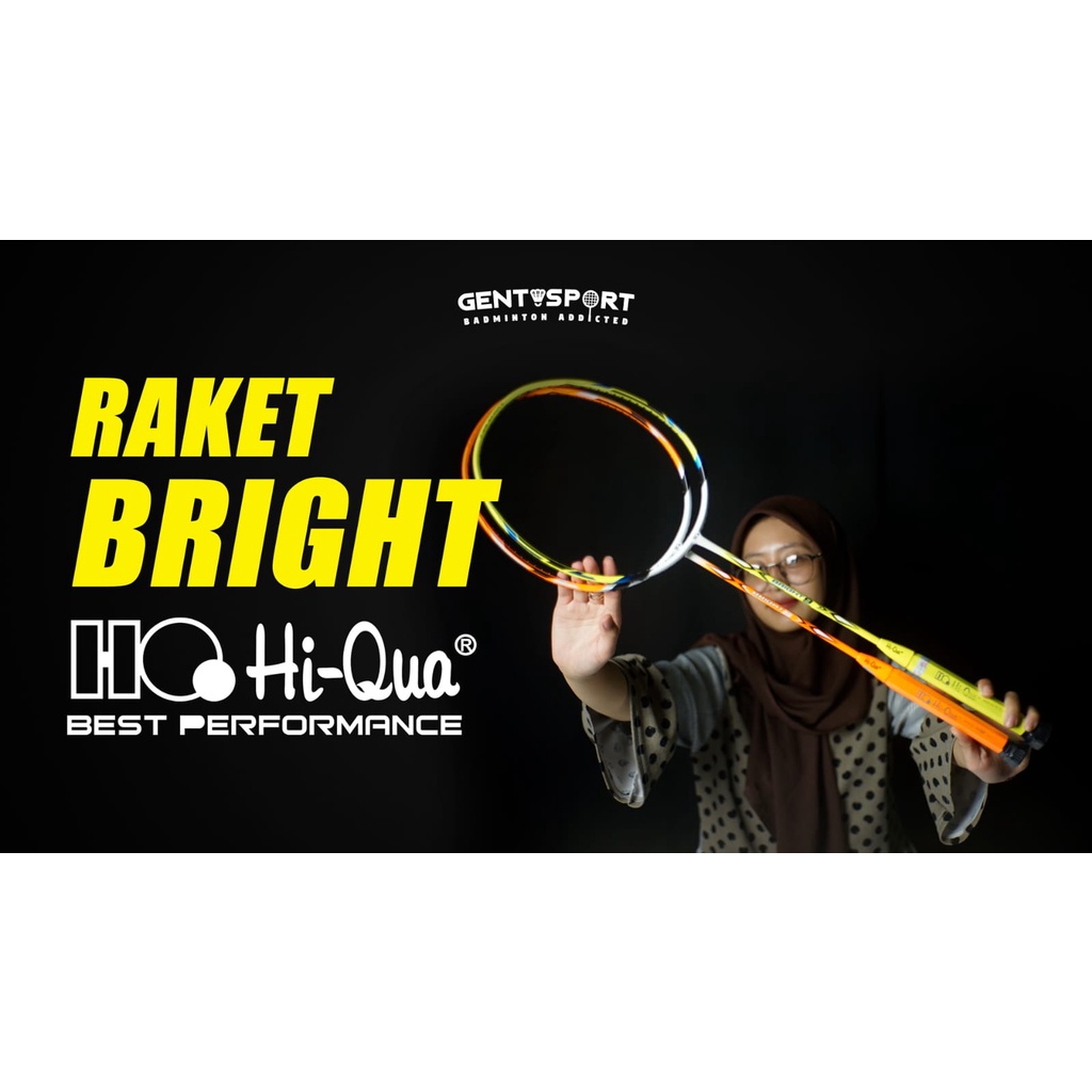 Jual HIQUA BRIGHT HI QUA BRIGHT 8 9 RAKET BADMINTON ORIGINAL bisa COD ...