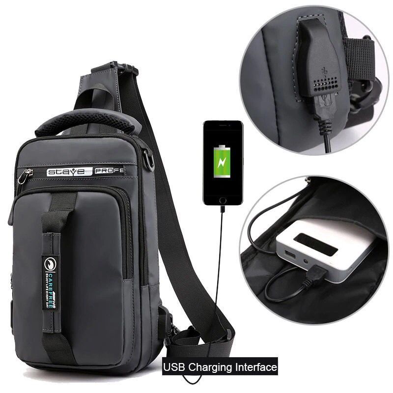 Jual Tas Cross Body Usb Anti Air Premium Import Untuk Pria Dan Wanita ...