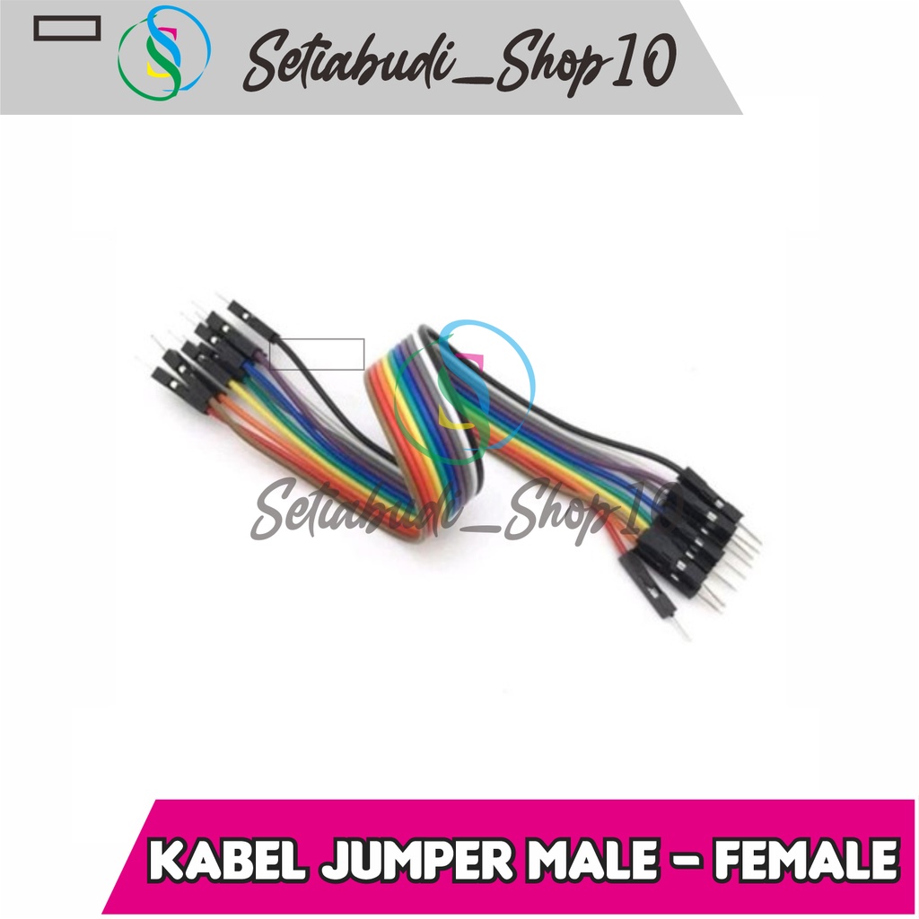 Jual KABEL JUMPER DUPONT ARDUINO MALE TO FEMALE 40 PIN 20 CM | Shopee ...