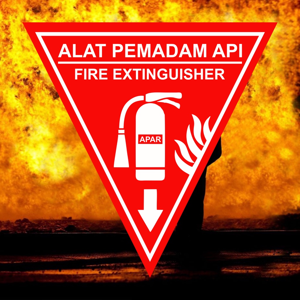Jual stiker Segitiga APAR alat pemadam safety K3 | Shopee Indonesia