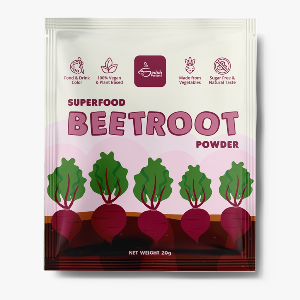 Jual Beetroot Superfood Powder - Bubuk Buah Bit Merah Food Grade ...