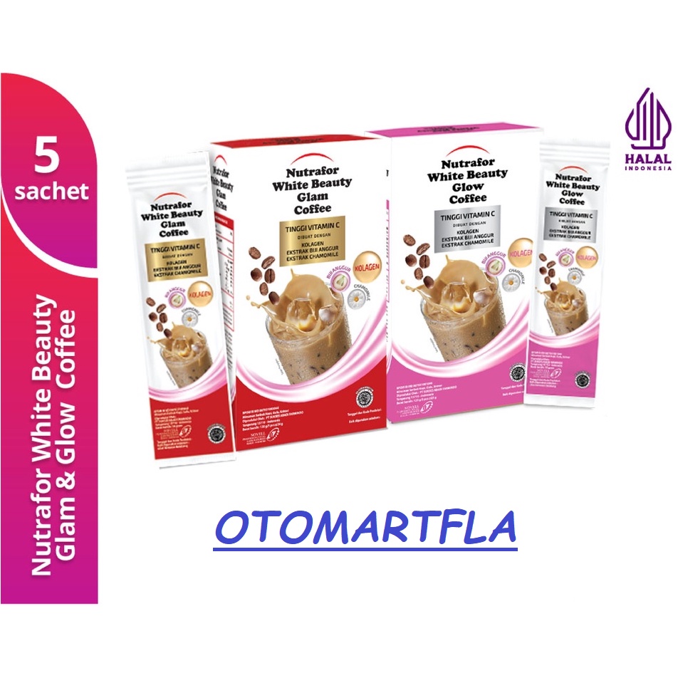 Jual Nutrafor White Beauty Glow and Glam and Gold Coffee 120 gr - isi 5 ...