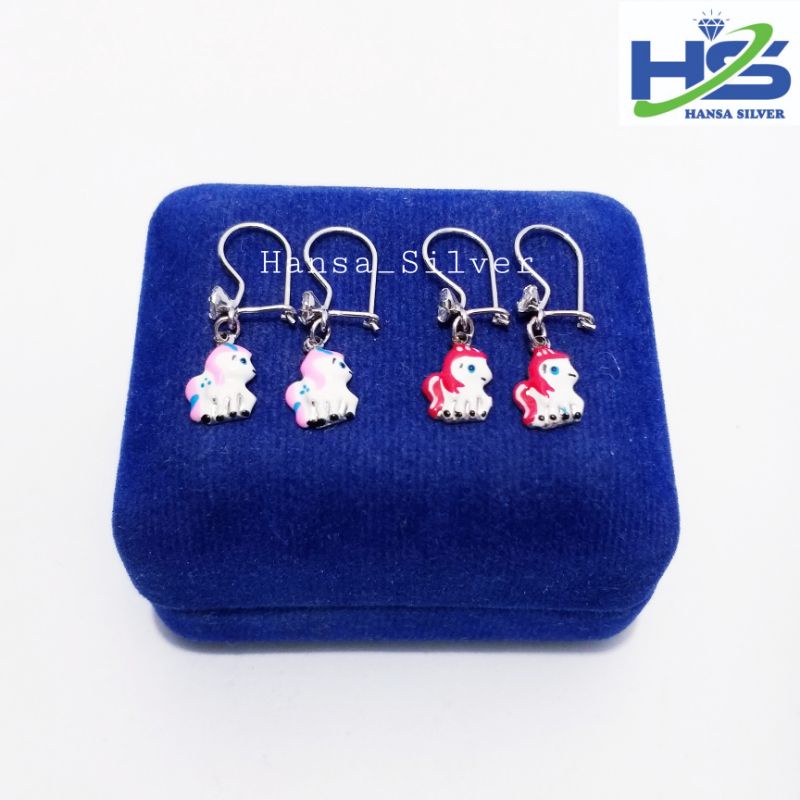 Jual Anting Anak Kuda Poni Perak Asli Silver 925 Lapis Emas Putih - Anting Anti Karat | Shopee ...