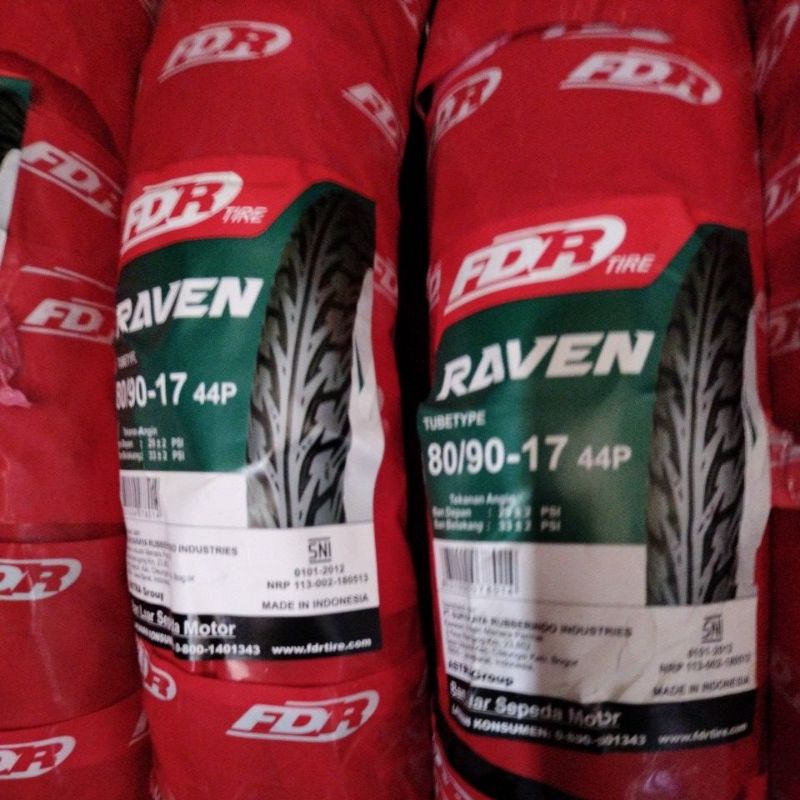 Jual BAN LUAR MOTOR 80/90-17 FDR RAVEN Tube Type | Shopee Indonesia