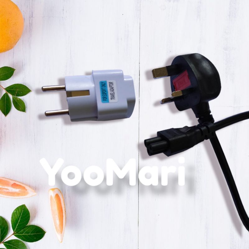 Jual Kabel power laptop with fuse skering Steker charger notebook ...