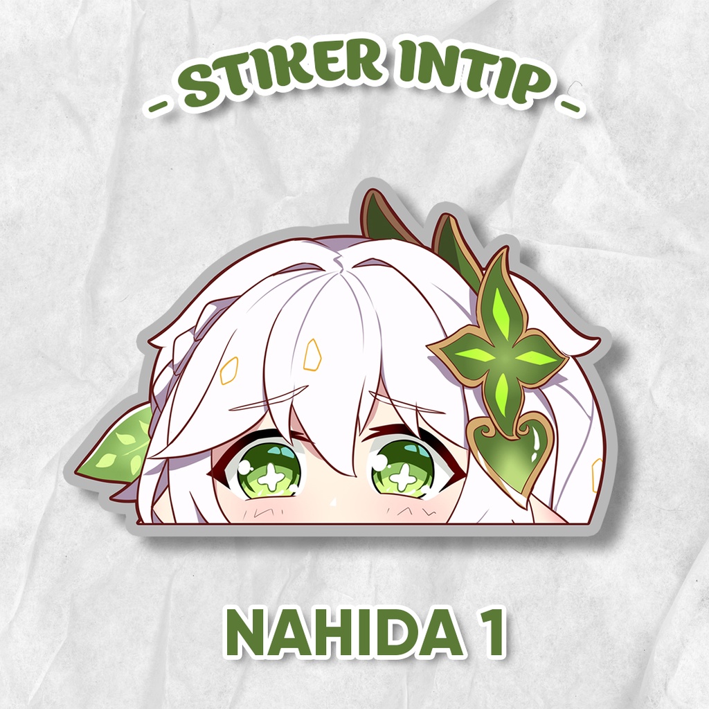 Jual Stiker Intip Nahida Genshin Impact / Sticker Anime Waterproof ...