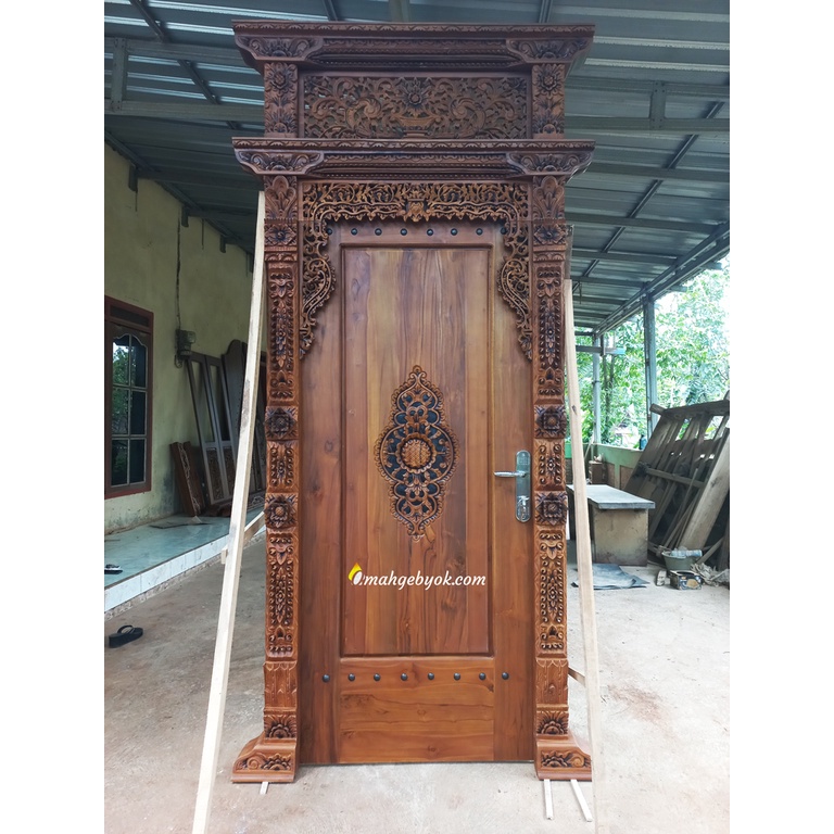 Jual Pintu Ukir Minimalis Gapura Ukir Jati Jepara | Shopee Indonesia