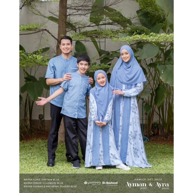 Jual Sarimbit Yasmeera Ayra dan Ayman Blue | Shopee Indonesia