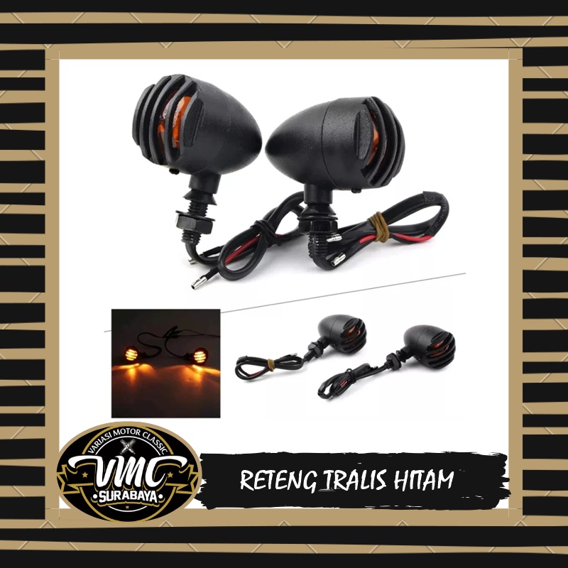 Jual SEIN RETENG CUSTOM JAPSTYLE CB MODEL TRALIS GRIL BESI HITAM ISI 2 ...