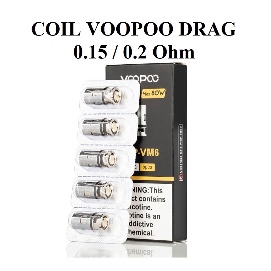 Jual COIL DRAG X 0.15 VOOPOO PNP VM6 | Shopee Indonesia