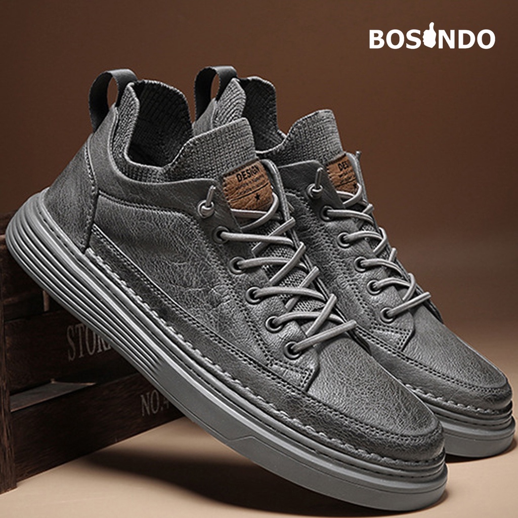 Jual Sepatu Sneakers pria BOSINDO K- 14 TERBARU desain mewah elegan ...