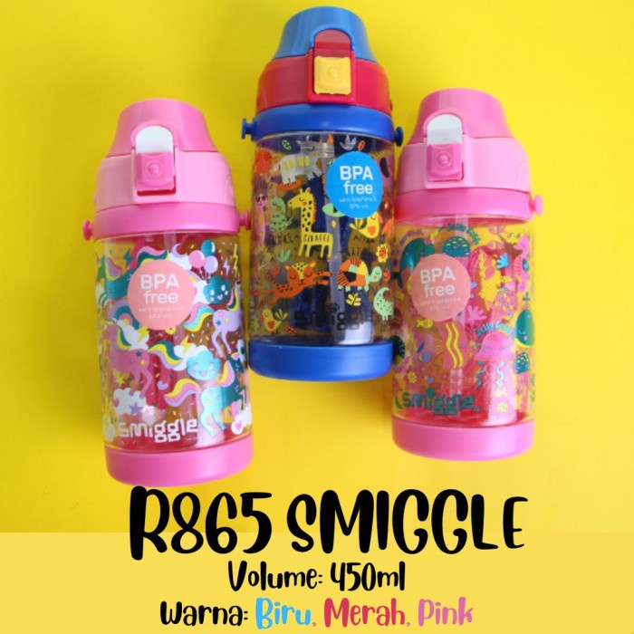 Jual KJ BOTOL MINUM SMIGGLE ANIMAL UNICORN KLIP WATER BOTTLE ANAK SEKOLAH S | Shopee Indonesia