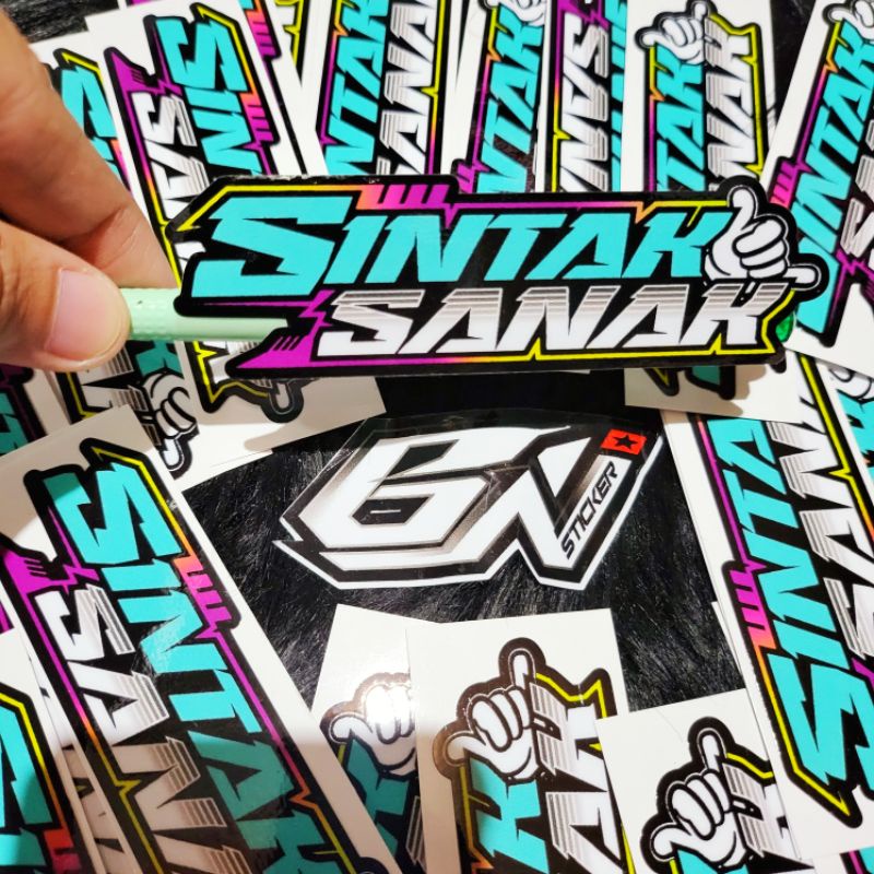 Jual stiker kata2 viral sintak sanak | Shopee Indonesia