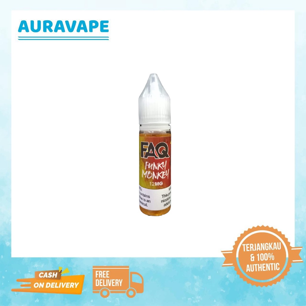 Jual FAQ Funky Monkey Pods Friendly 15ml / 15mg | Shopee Indonesia