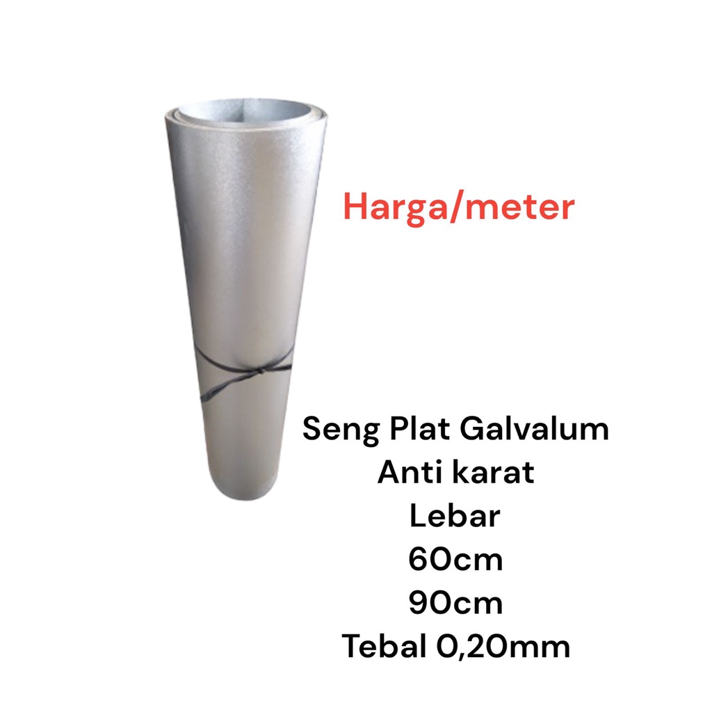 Jual SENG TALANG AIR GALVALUM - ZINCALUM (60CM 90CM ) TEBAL 0,20MM ...