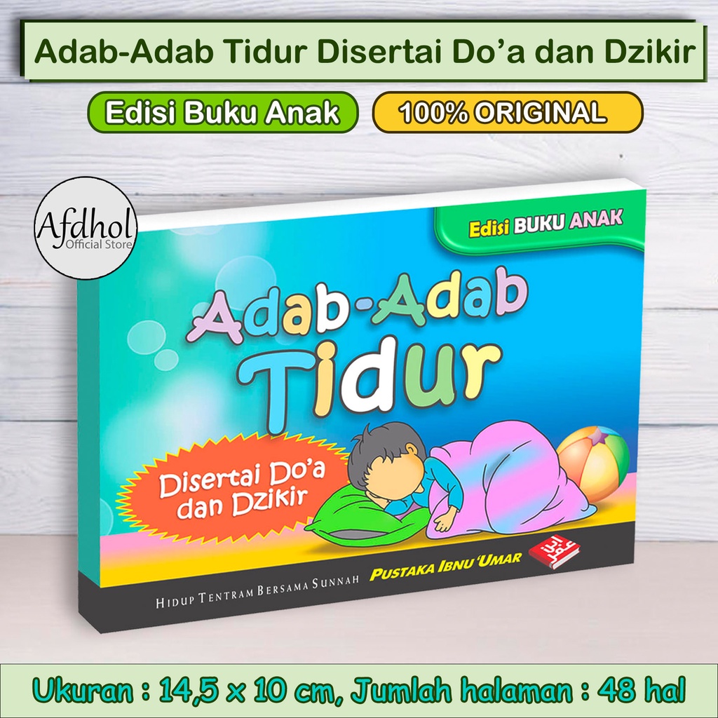 Jual Adab-Adab Tidur - Disertai Doa dan Dzikir - Edisi Buku Anak - Siroj Hardian Lc - Pustaka ...
