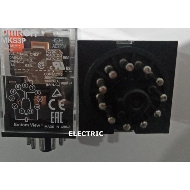 Jual OMRON RELAY MKS3P 220VAC ORIGINAL | Shopee Indonesia