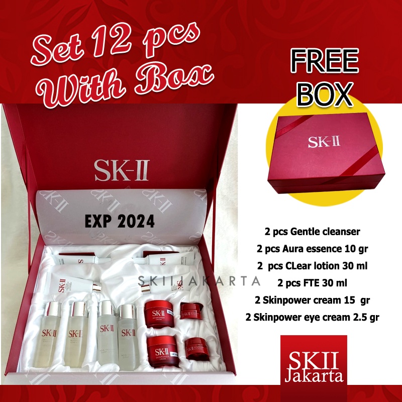 Jual SKII SK II SKINPOWER SKIN POWER AURA ESSENCE FTE SET LENGKAP DENGAN BOX | Shopee Indonesia