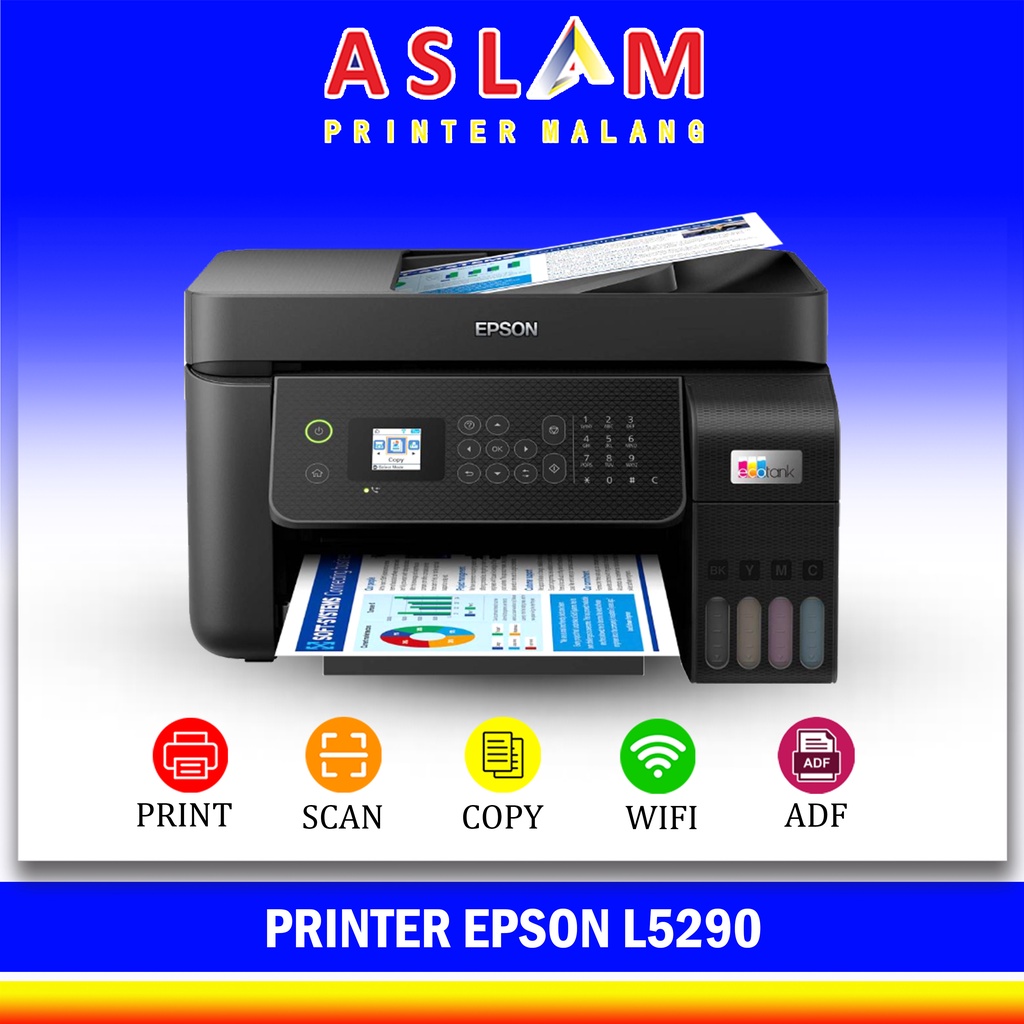 Jual Printer Epson EcoTank L5290 dan L5296 WiFi Print Scan Copy Fax ...