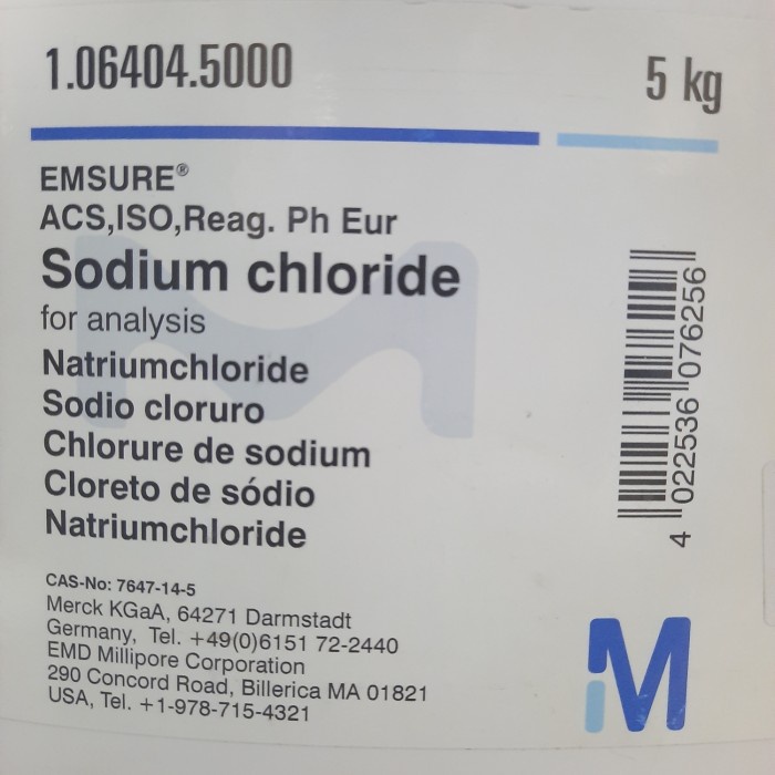 Jual SODIUM CHLORIDE NACL MERCK ECER/REPACK NATRIUM KLORIDA 50 GRAM | Shopee Indonesia