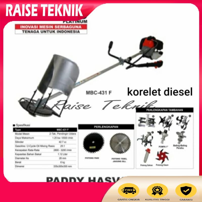 Jual MESIN PEMOTONG PADI MATSUMOTO MBC431F | Shopee Indonesia