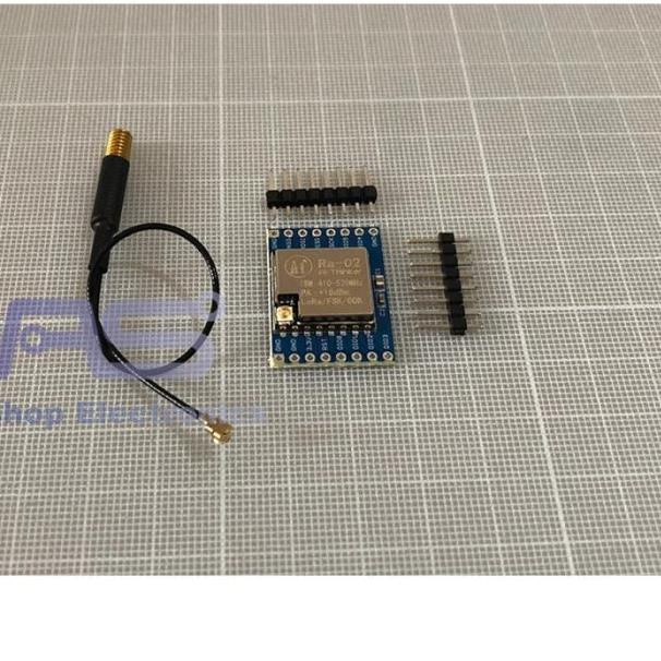 Jual LoRa Ra-02 SX1278 Wireless Long Range 433Mhz SPI Include Antenna ...