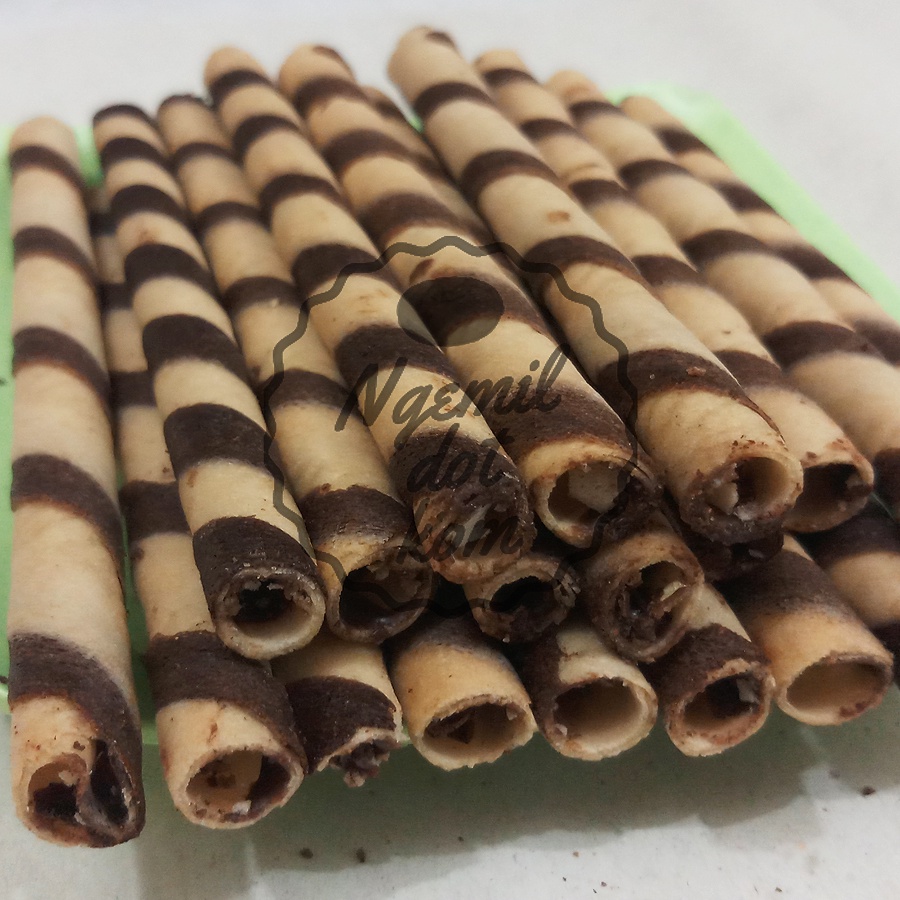 Jual WAFER ROLL COKLAT 500gr / ROLL COKELAT PANJANG / WAFER ROLL KILOAN ...
