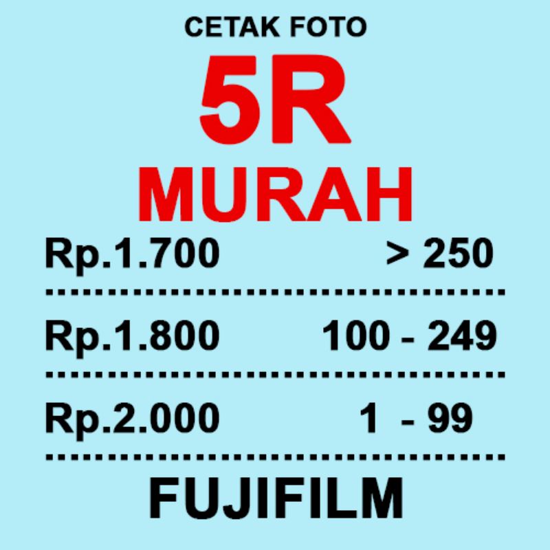 Jual Cetak foto 5R Paper FujiFilm Noritsu Lab Kualitas Terbaik | Shopee ...