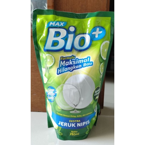 Jual Sabun cuci piring cair liquid refill Max Bio 750 ml | Shopee Indonesia