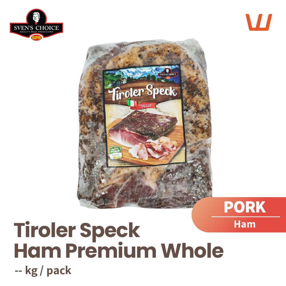 Jual Tiroler Speck Ham Babi Premium Whole Utuh Sven's Choice | Shopee ...