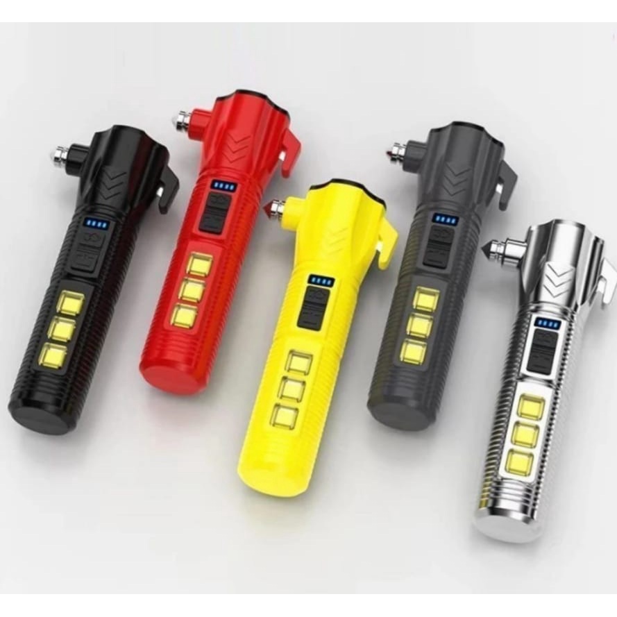 Jual Senter LED COB Palu Pengaman kaca Mobil Multifungsi - Safety ...