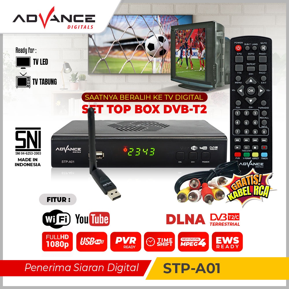 Jual 【Pre-Order】ADVANCE Digital Set Top Box TV Penerima Siaran Digital ...