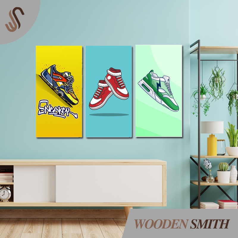 Jual Wooden Smith | Wall Decor Motif Sepatu Ukuran 15x30cm Hiasan ...