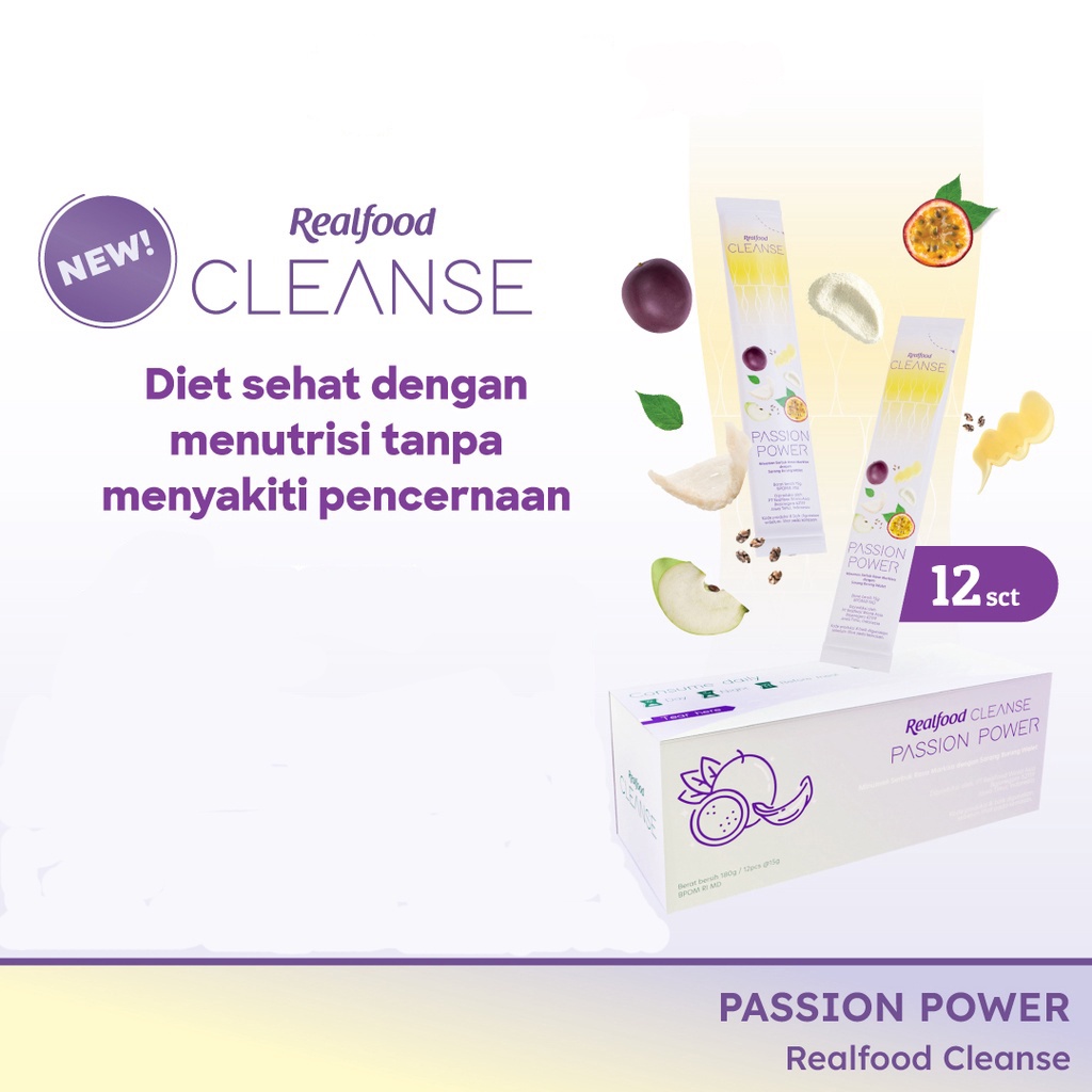 Jual Realfood Cleanse Passion Power Detox Drink Sarang Burung Walet 12 pcs | Shopee Indonesia
